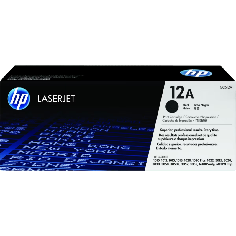 HP Q2612A 12A Black Original LaserJet Toner Cartridge