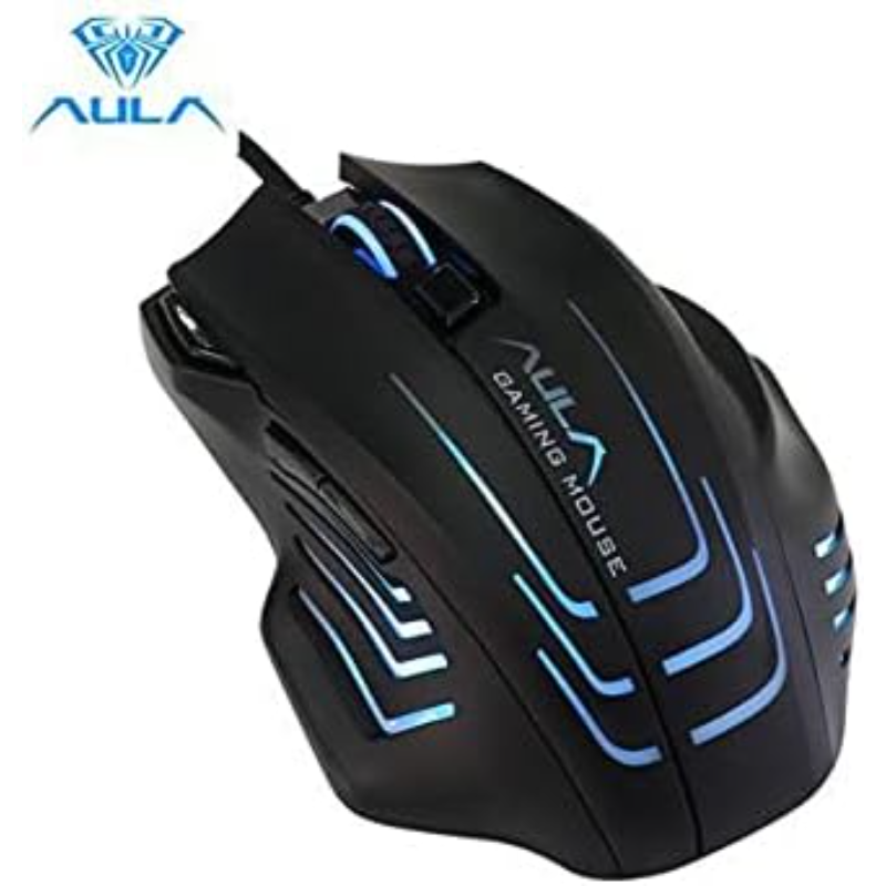 Aula S18 Wired Gaming Mouse , 7 Programmable Buttons, 1200-2400-3200 ...