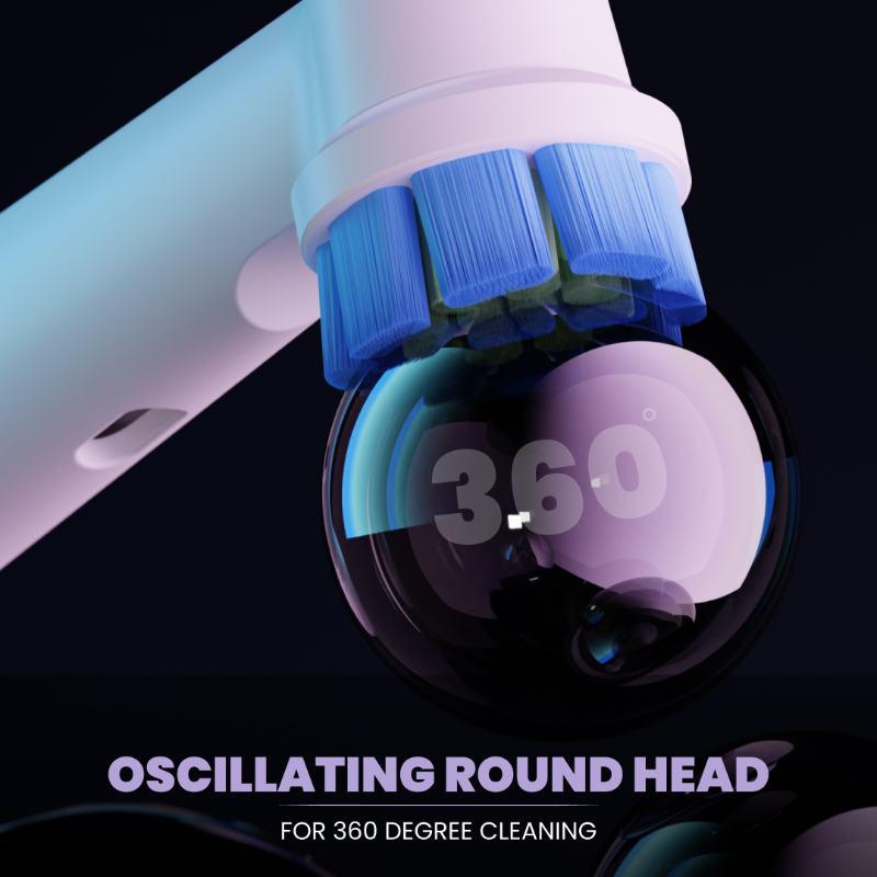 Hammer Ultraflow Plus Oscillating Electric Toothbrush for Adults with 2 ...