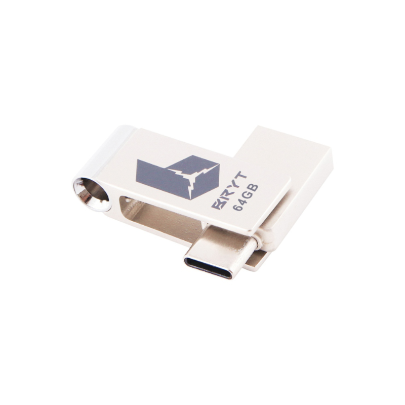 BRYT BR-5001-43 Metal Body 2 in 1 OTG Flash Drive USB 3.0 High-Speed ...