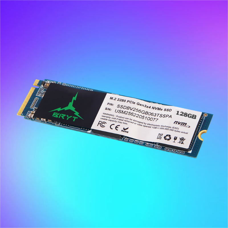 BRYT BR-5001-45 PCIe NVMe Gen 3x4 SSD 128 GB Desktop, Laptop Internal ...