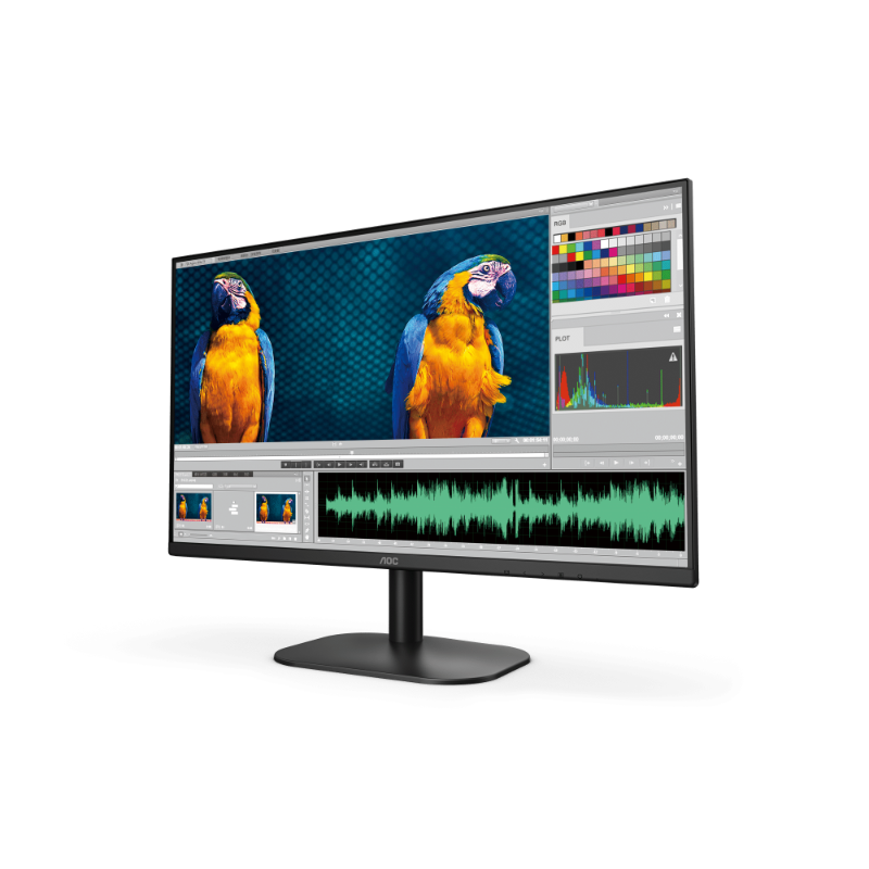 AOC 24B2H2/94 FHD Flat Monitor, 250 Nits Brightness, 1920x1080, IPS ...