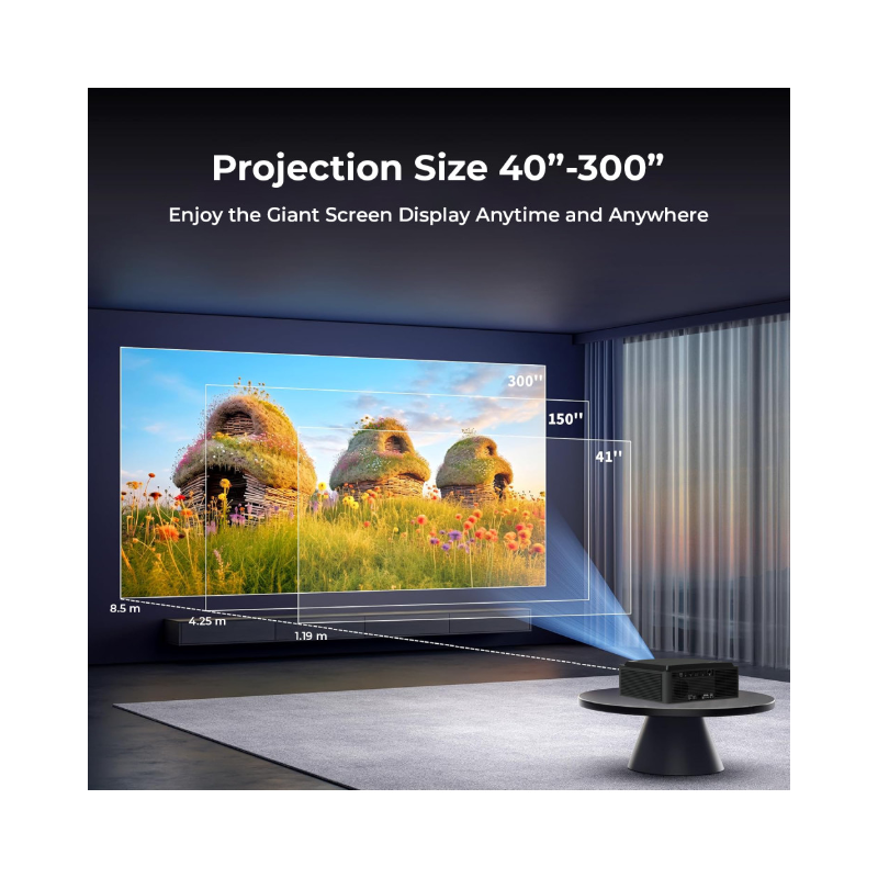 Wzatco Legend, 7435874030724, 1600 ANSI Lumens, Native 1080P, 300 inch ...